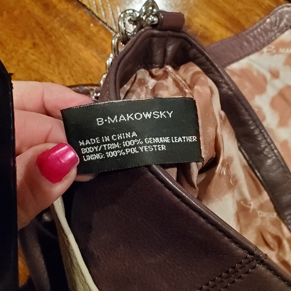 b. makowsky | Bags | B Makowsky Genuine Leather Bag | Poshmark